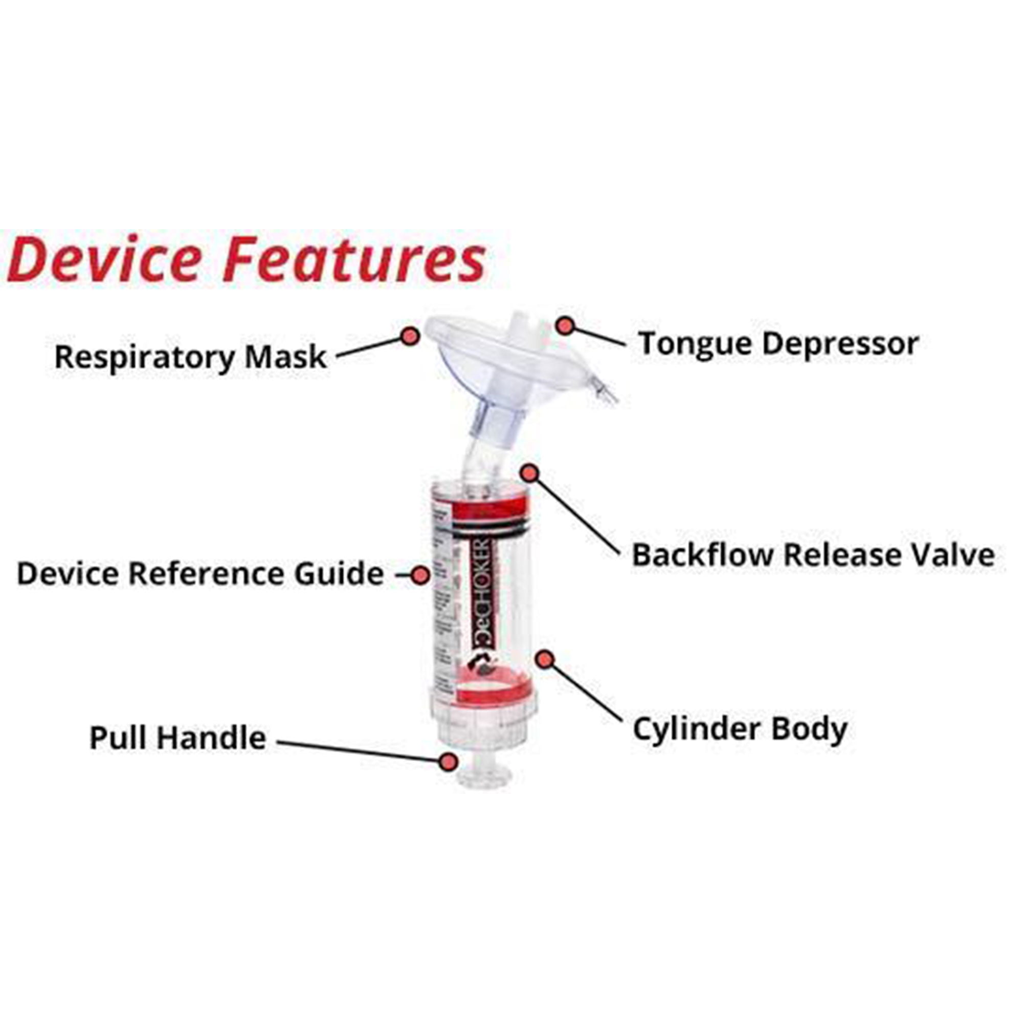 Buy Dechoker First Aid Emergency Anti-Choking Device, Child Ages 3 to ...