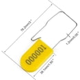 CERPXFF-100PCS Plastic Padlock Security Seals Metal Wire Padlocks ...