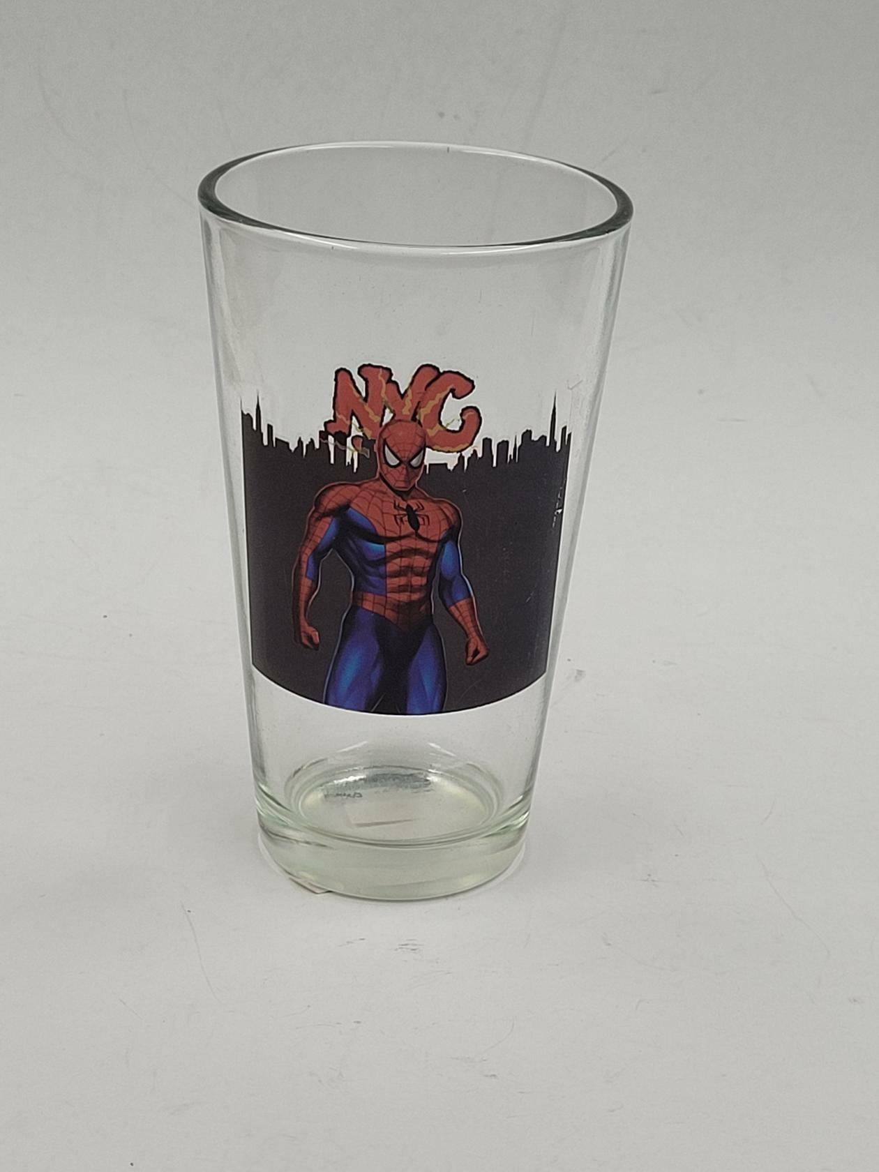 Marvel Comics NYC Spider-Man Clear Drinking Glass - 16 oz. - Walmart.com