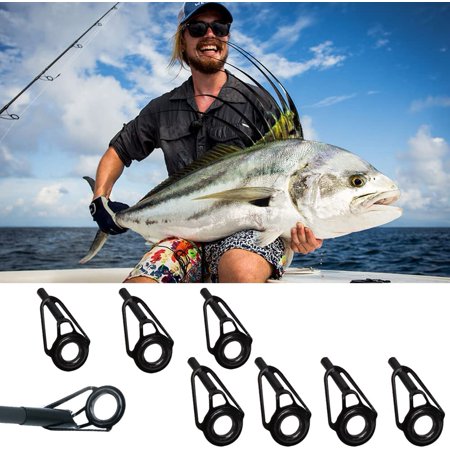 nipocaio Fishing Rod Ring, Fishing Rod Guide, Fishing Rod Tip Ring Kit ...