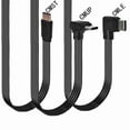 USB 2.0 to Type C Male Connectors Cable Flat Silicone Adapter for Small ...