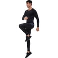 Active Men's Long Sleeve Athletic Compression Shirt with Crew Neckline ...