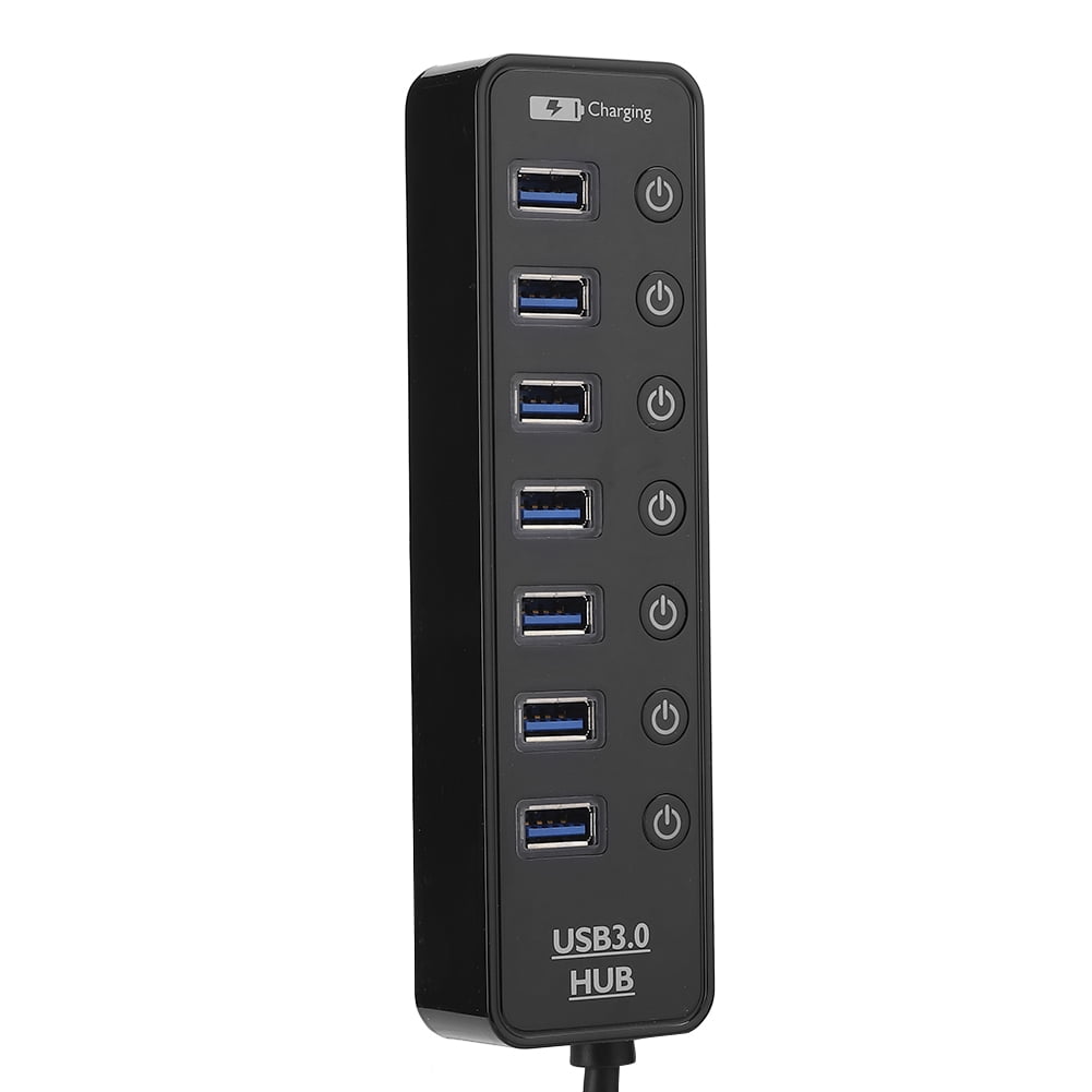 Divisor USB, concentrador USB 3.0 de 7 puertos, concentrador USB ...