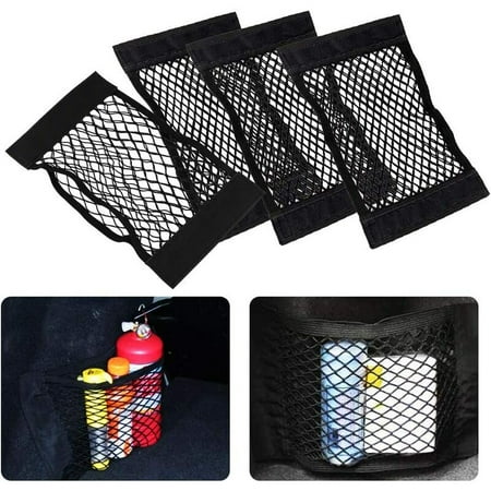 4 Pack Universal Trunk Storage Net Car Storage Net for Commercial ...