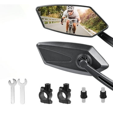 GJX 2Pcs Bike Mirror,360-Degree Rotatable Wrist Wear Mirror Cycling ...