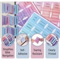 Mr. Pen, Bible Tabs, 75 Tabs, Colorful Laminated for Study Bible ...