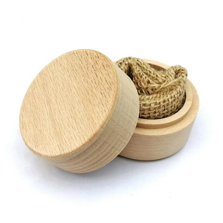 Wuyanis Rustic Wedding Ring Box Wood Round Engagement Personalized Ring ...