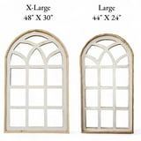 Farmhouse Wooden Wall Window Arch - The Paradise Fields Large Wood ...