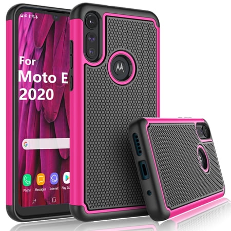 Motorola Moto E 2020 Case,Tinysaturn Moto E7 Case, [Rose Pink] Shock ...