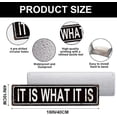 Decorative Aluminum Wall Sign It Is What It Is Distressed Slogan Plaque ...