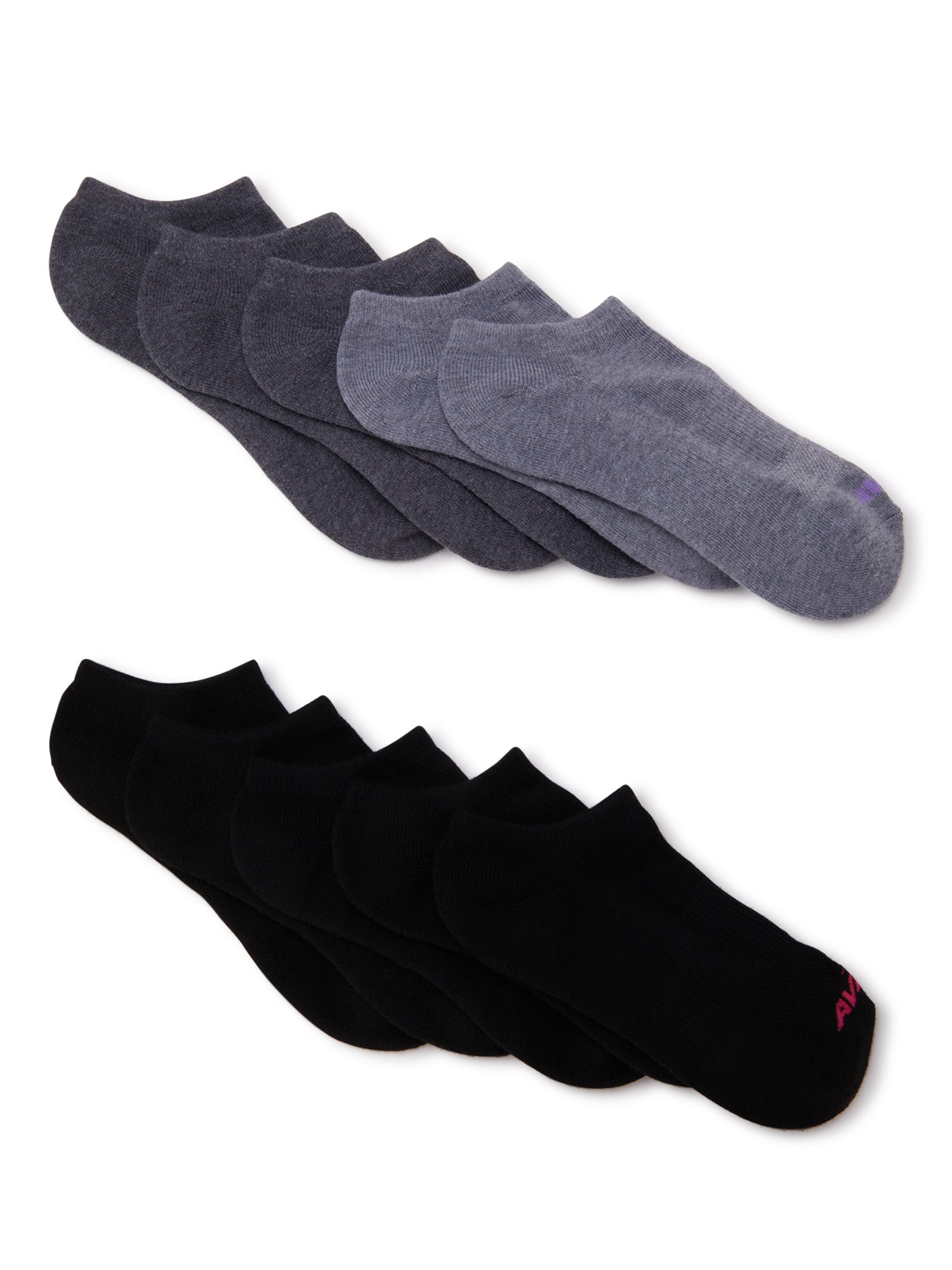 Avia Women's Performance No Show Socks, 10-Pack - Walmart.com