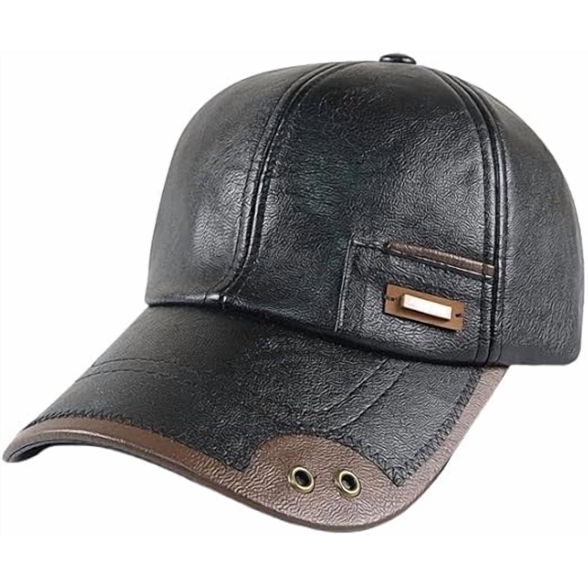 Click here for Tingxian Genuine Leather Baseball Cap For Men Wind... prices