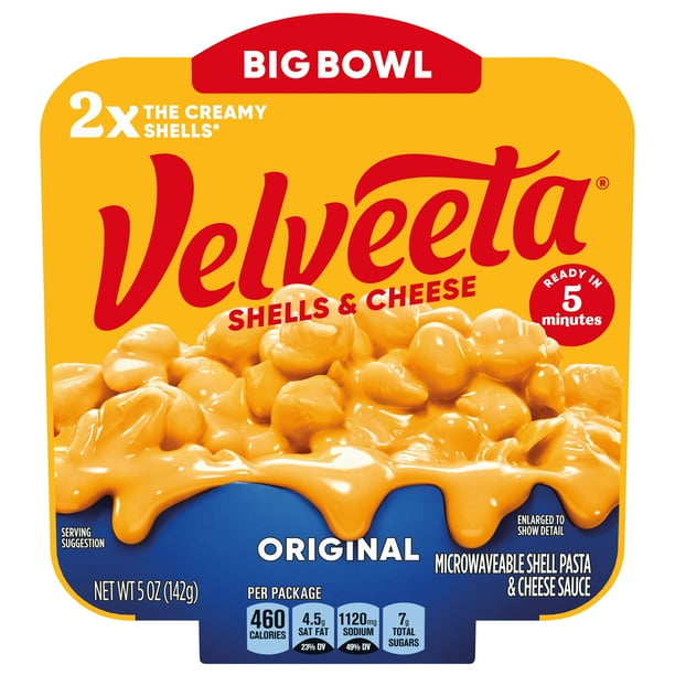 Velveeta Shells and Cheese Original Macaroni and Cheese Cups Easy ...