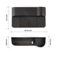 Amiss 2 Packs Car Seat Gap Filler Space Storage Box, Console Coin Side ...