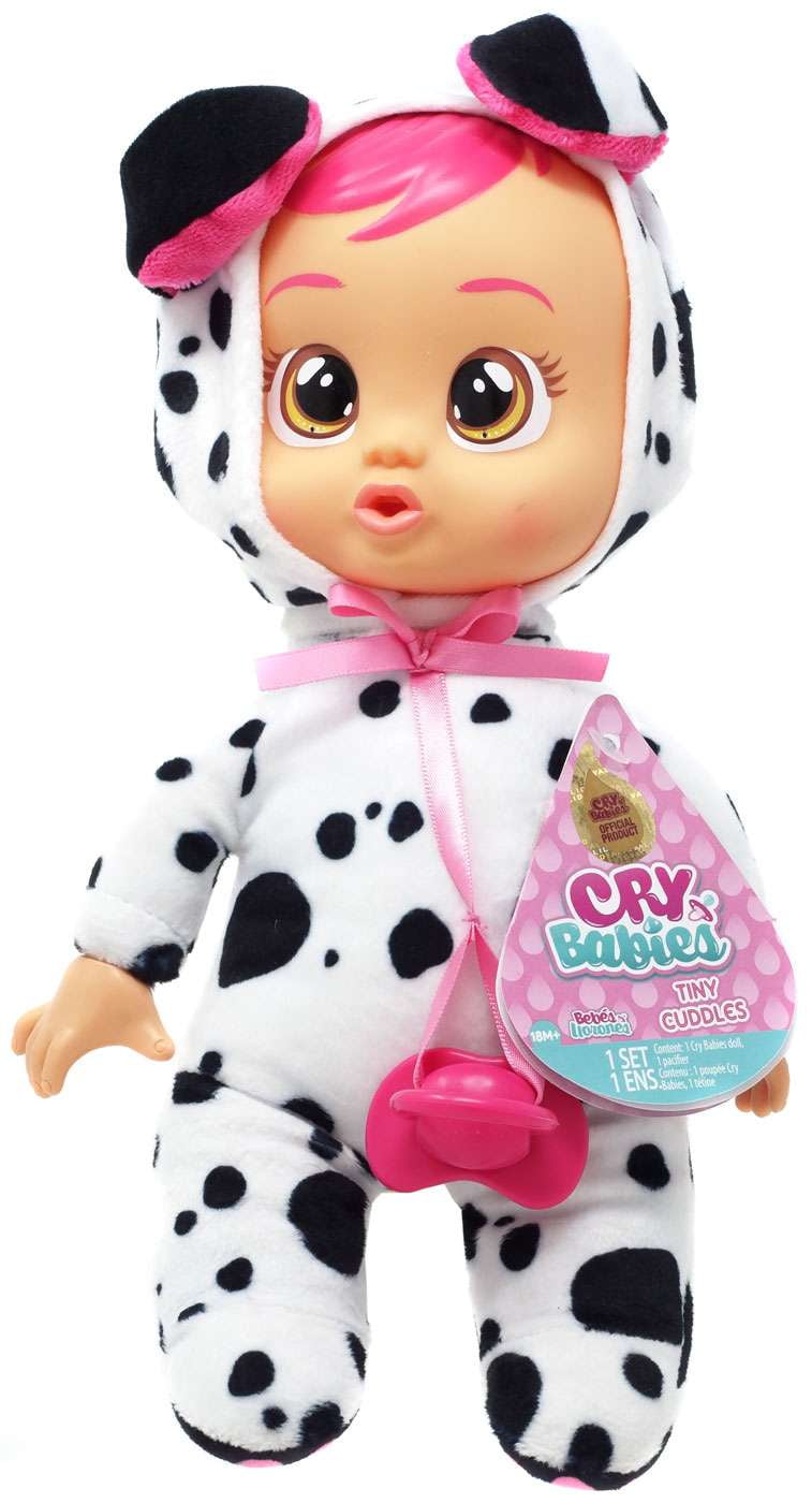 Cry Babies Tiny Cuddles Dotty Plush Figure - Walmart.com