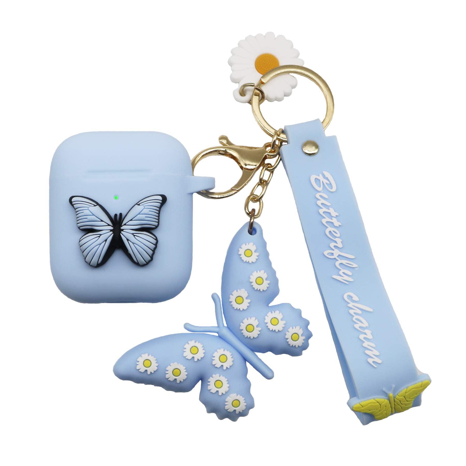 Compatible with AirPods Case Cute Waterproof Soft Silicone Protective ...