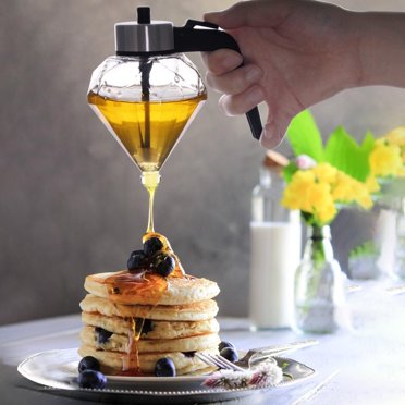 Walmart Clear Syrup & Honey Dispenser - 8 Oz Glass Pourer with No Drip ...