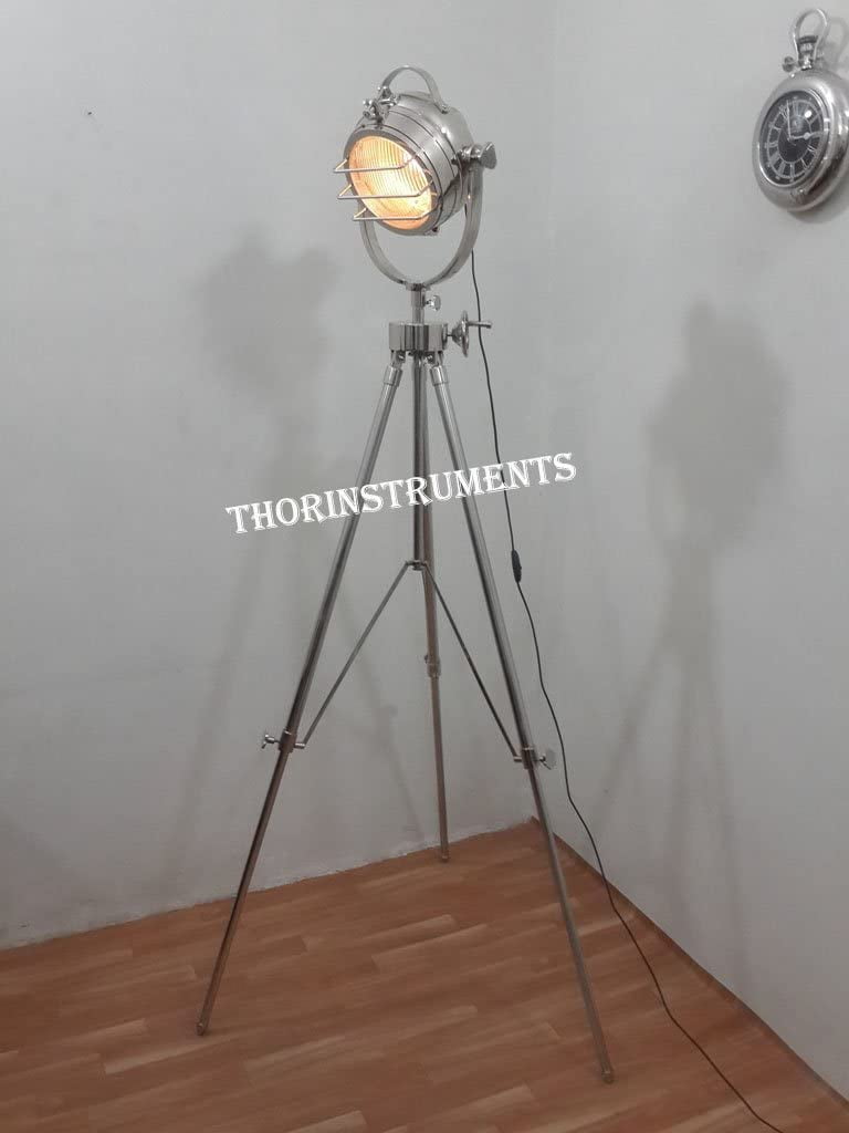 Royal Hollywood Spotlight Chrome Searchlight Lighting With Steel Tripod ...