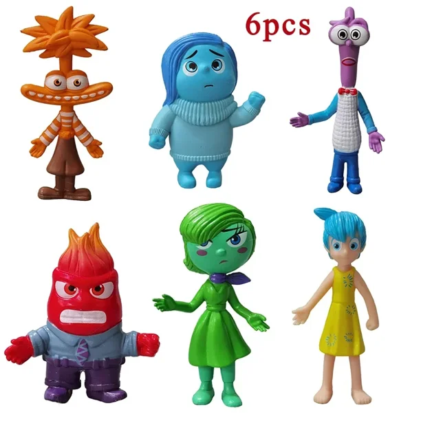 Miniso 6 piezas/set nuevo Inside Out 2 figura de acción juguete ...