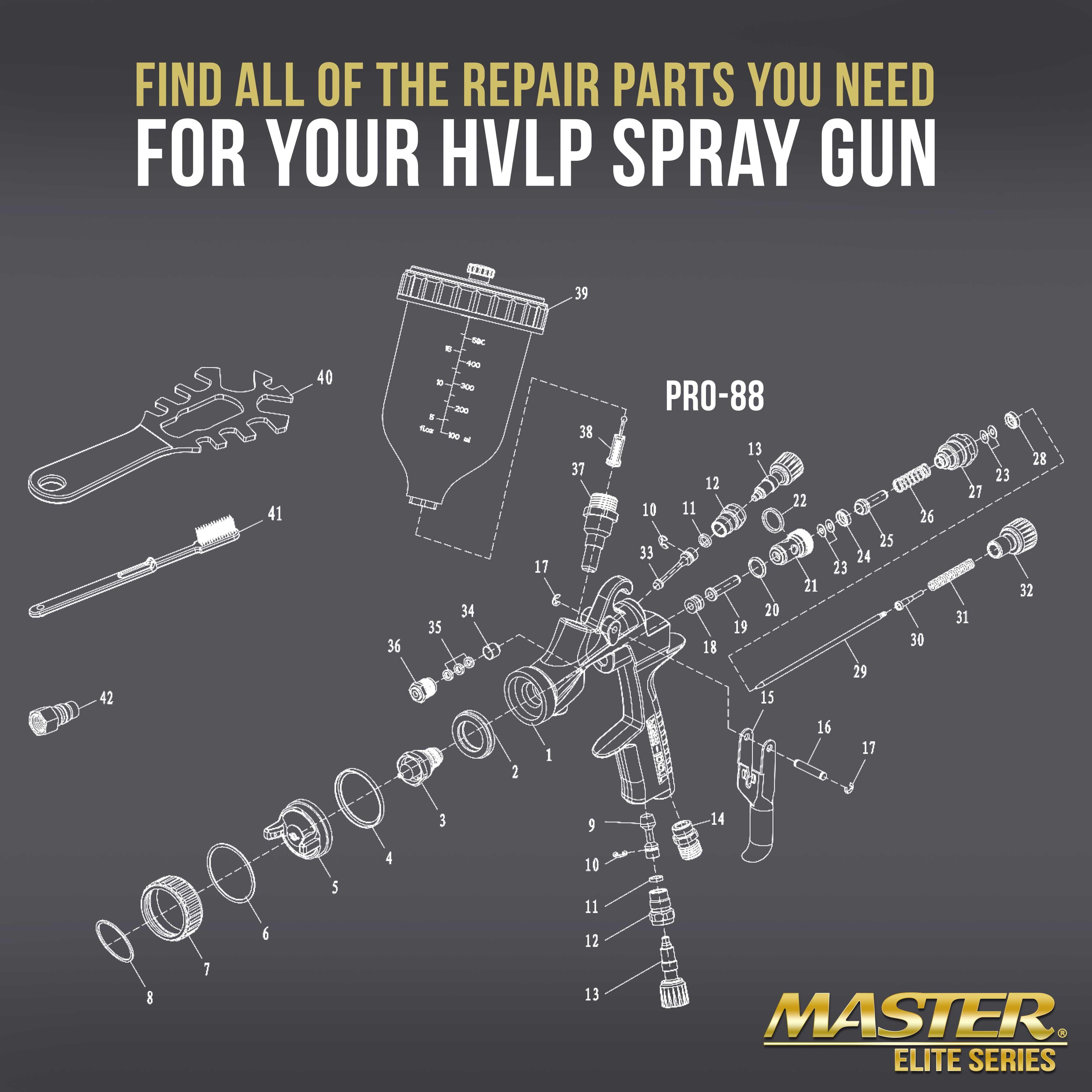 Spray Gun Parts Diagram