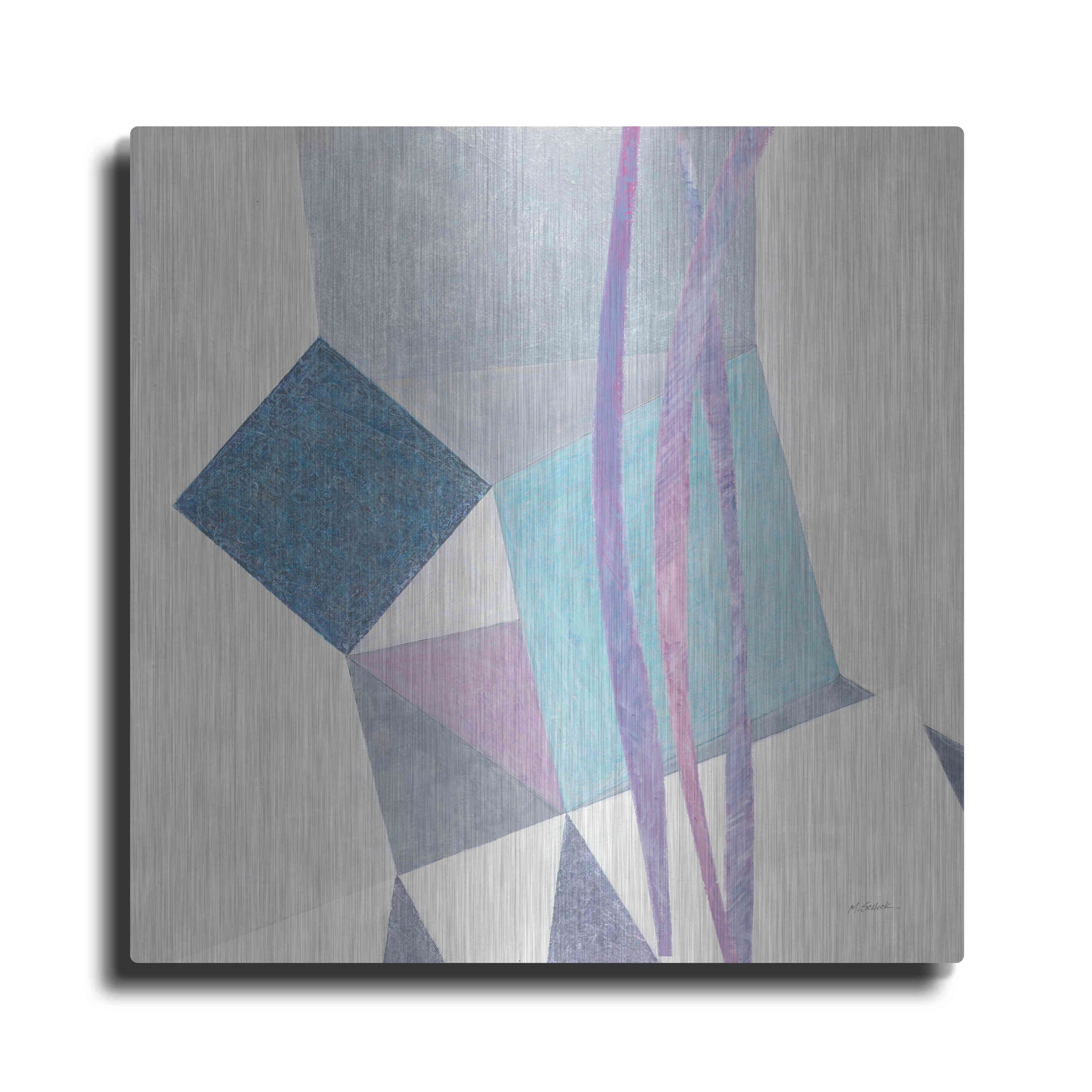 Luxe Metal Art 'Paper Cut II' by Mike Schick, Metal Wall Art, 12"x12 ...