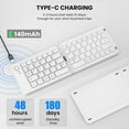 ASIASN-Mini Foldable Bluetooth Keyboard - Portable Wireless Full Size ...