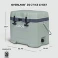 Igloo Overland 25 QT Rugged Adventure-Ready Ice Chest Cooler with Superior Ice Retention, Green ...