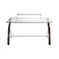 Realspace® Axley 55"W Glass Computer Desk, Cherry/Silver - Walmart.com