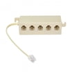 FVH 5 Way Outlet 6P4C RJ11 RJ12 Telephone Phone Modular Jack Line ...