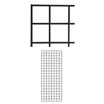 SSWBasics White Finish Grid Wall Panels - 3" on Center Accepts Wire ...