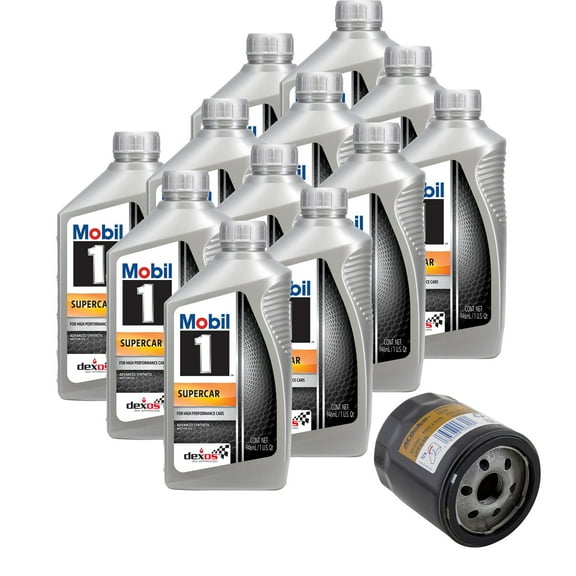 Mobil 1 Supercar Full Synthetic Motor Oil for Cars, 5W-50, Dexos R ...