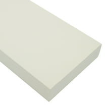 BuyPlastic Tangent Poly Lumber - Bright White, 2x6 (1.5" x 5.5"), 72 ...