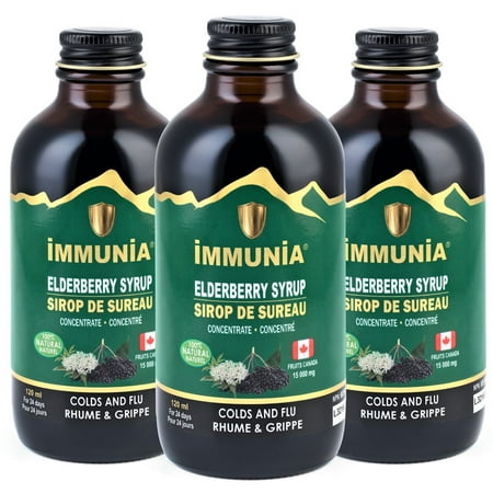 Immunia ELDERBERRY SYRUP - Formula made from Elderberry concentrate ...