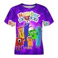 Boys Girls Number Cartoon Show Block T-Shirts 3D Graphic Shirts Kids ...