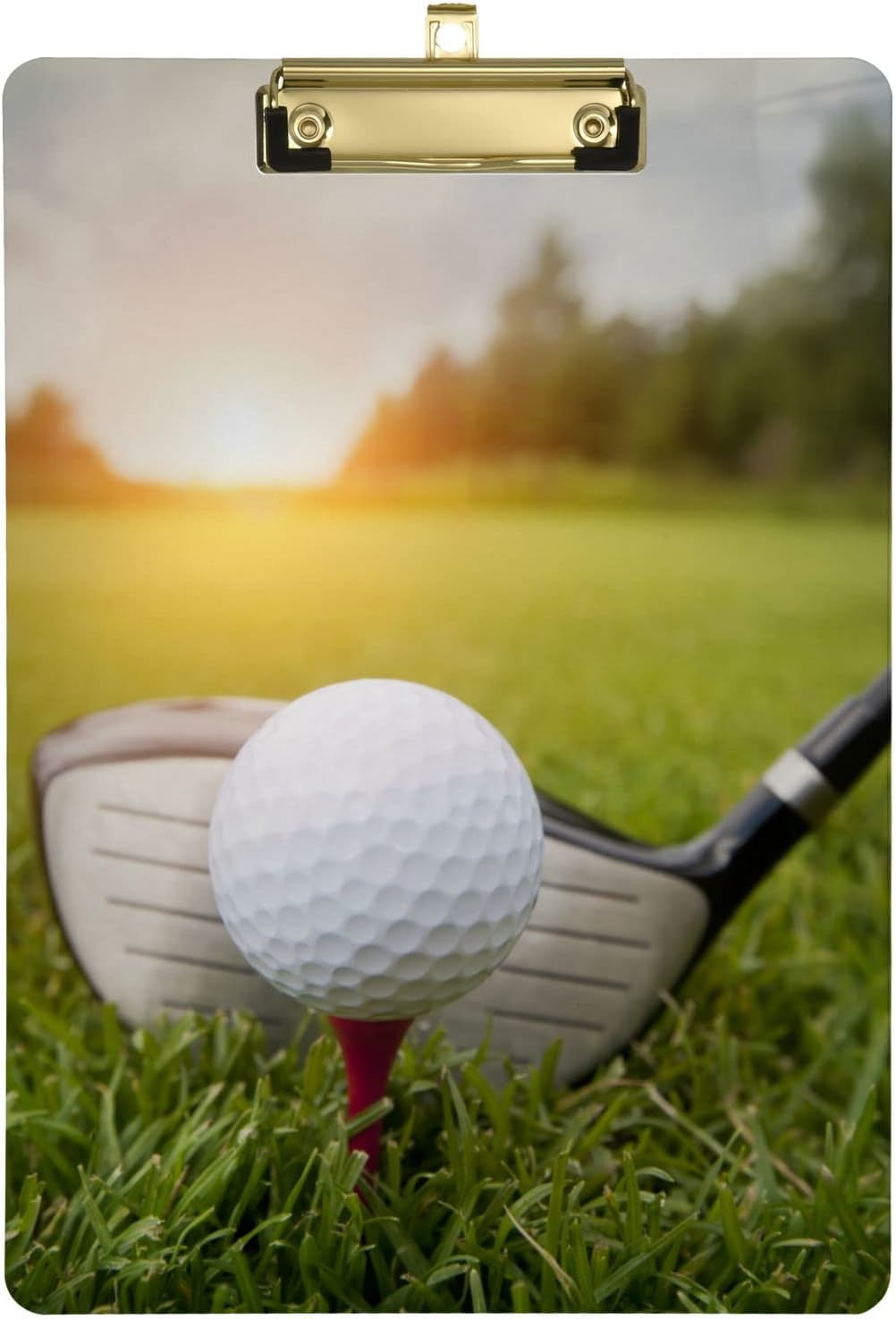 FMSHPON Golf Club Ball Clipboard Hardboard Wood Nursing Clip Board and ...