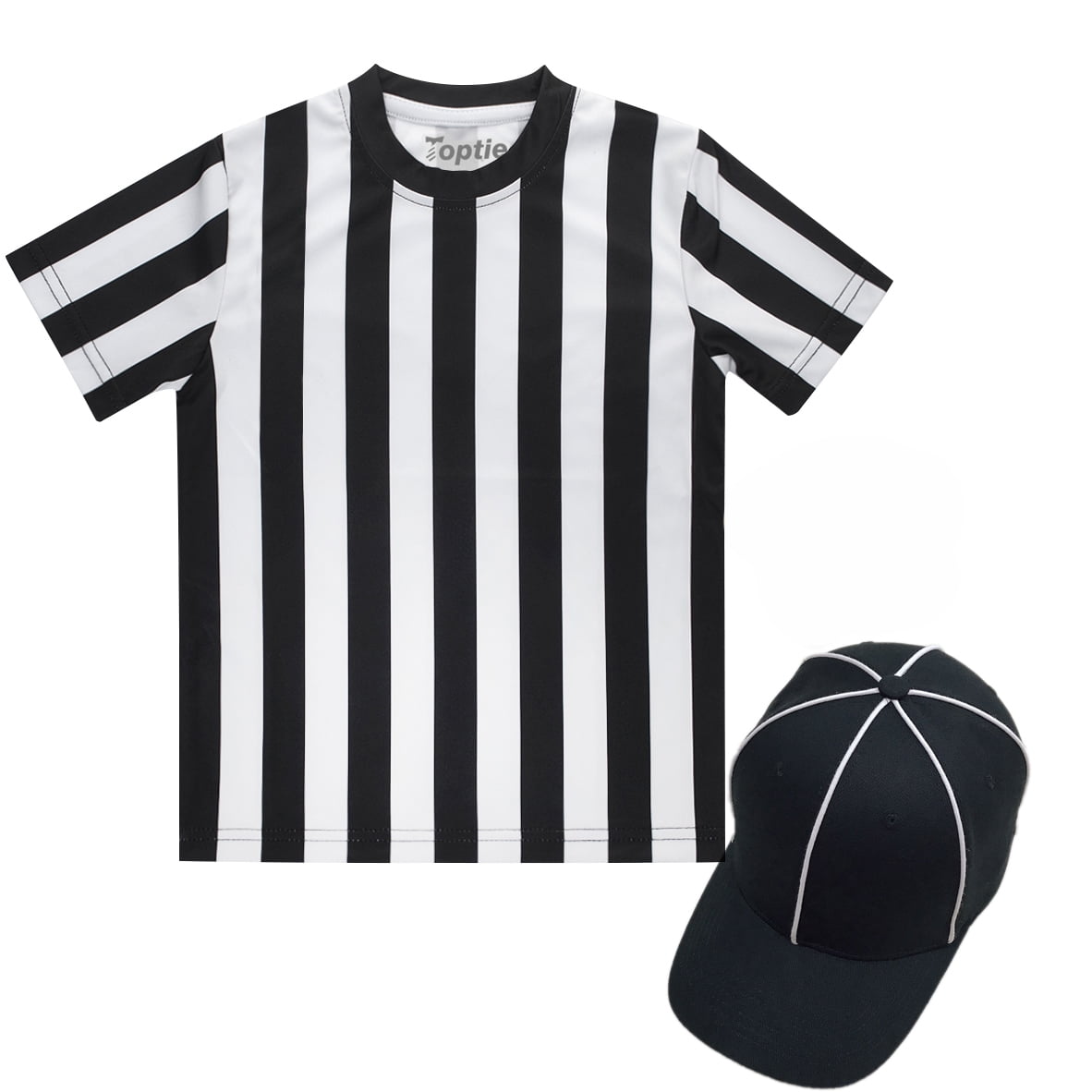 TOPTIE Children's Referee Shirt Set, Sports Football Shirt, Umpire Hat ...