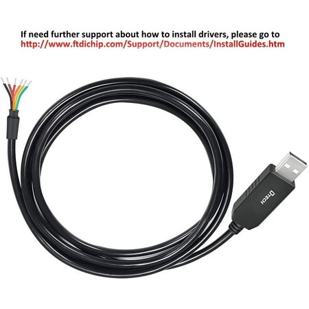 USB to UART TTL Serial 3.3V Adapter Cable 6 Wire End with FTDI Chip ...