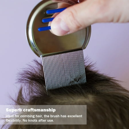 Lutabuo Stainless Steel Nit Free Terminator Comb with Rounded Tips Head ...