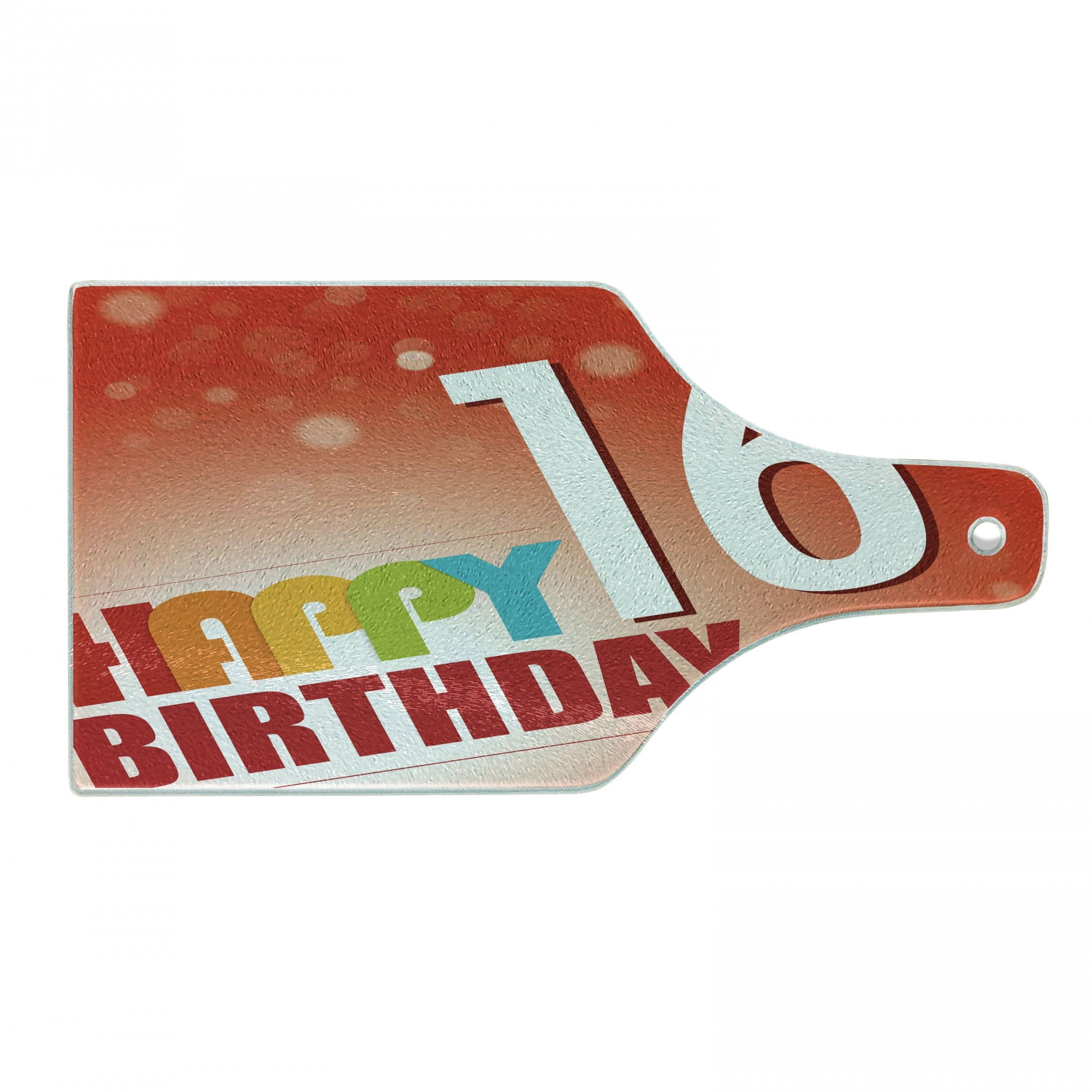 16th Birthday Cutting Board, New Age Celebration Theme Party Joyful ...