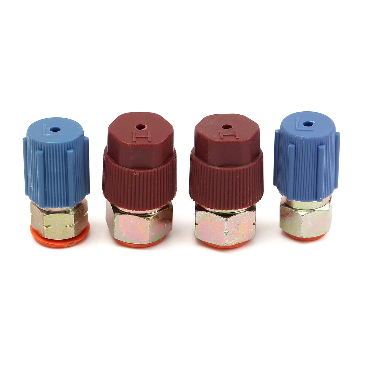 A/C R-12 to R-134a High Low Retrofit Conversion Adapter Valves Kit For ...