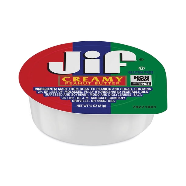 Jif® Creamy Peanut Butter Cups, 200/carton - Walmart.com