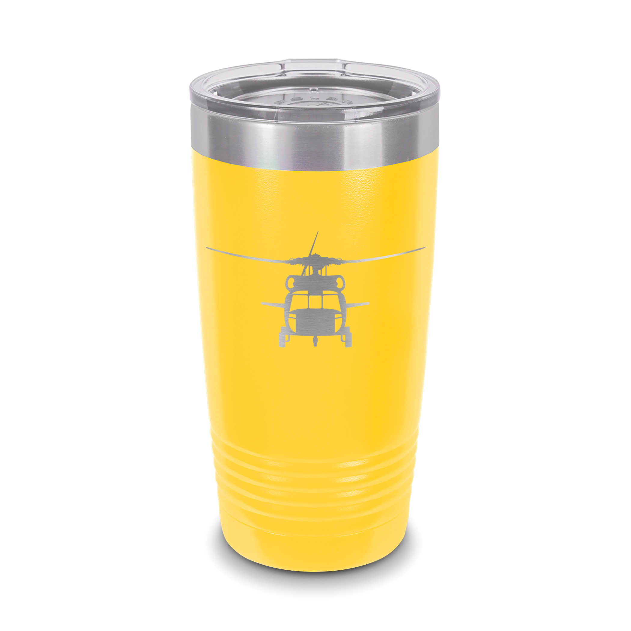 UH-60 Blackhawk Tumbler 20 oz - Laser Engraved w/ Clear Lid - Polar ...