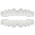 Faufu 2x Silicone+Plastic Temporary Top Bottom Veneers, Comfortable ...