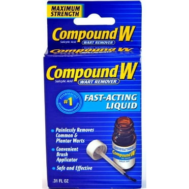 Compound W Maximum Strength Fast Acting Liquid Wart Remover, 0.31 fl oz ...
