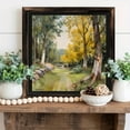 8x8 Inch Framed Wood Wall Art, Square Autumn Landscape Watercolor ...