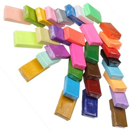 32 Colors Fimo Polymer Clay Blocks Soft Sticky Plasticine Craft Student ...