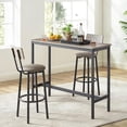 3-Piece Dining Table Set for 2, Modern Bar Table and Chairs Set for ...