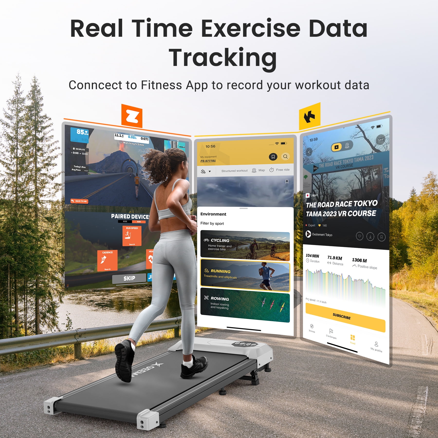 GEEMAX 2.5HP Portable Walking Pad Treadmill, 10% Incline GEEMAX 2.5HP Portable Walking Pad Treadmill, 10% Incline