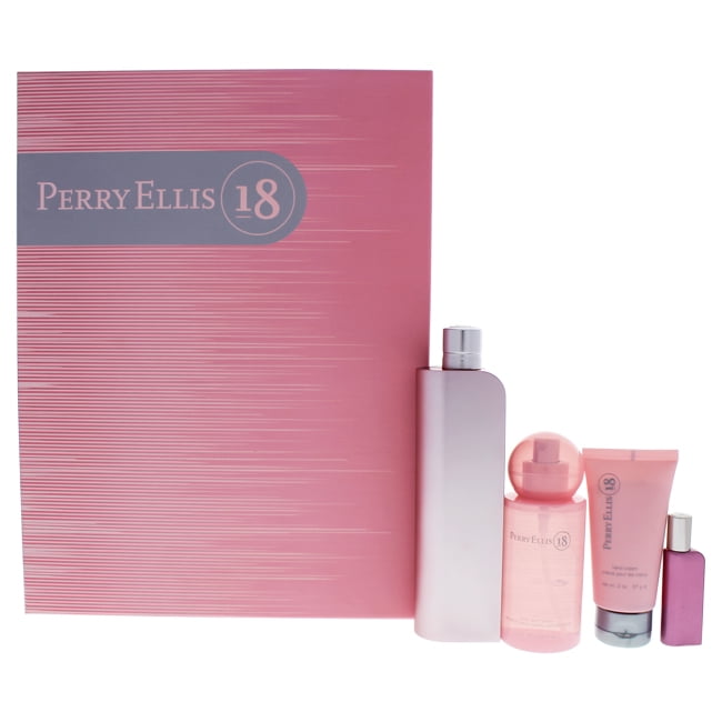 Perry Ellis 18 by Perry Ellis for Women - 4 Pc Gift Set 3.4oz EDP SP, 0 ...