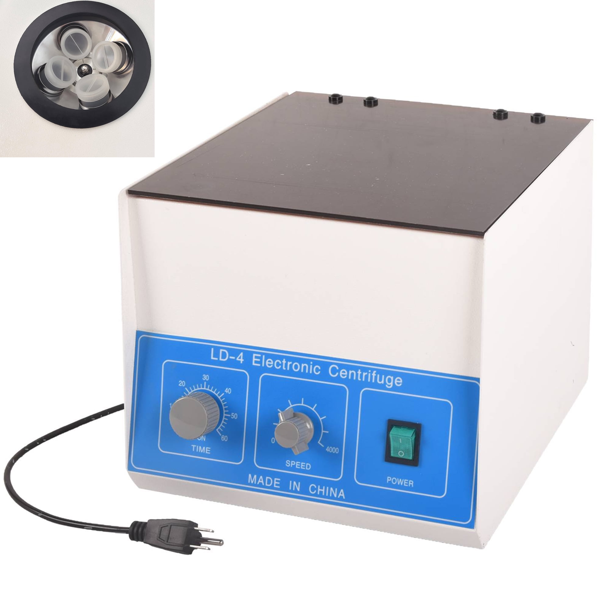 Dawot 4000 RPM Electric Centrifuge Machine, 100ml x 4 Tubes Benchtop Lab Centrifuge Machine w ...